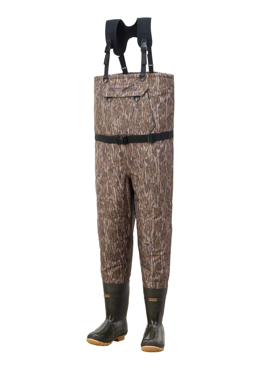 Kobuk Mossy Oak Bottomland Breathable Wader 1000G Lug Boots 150g Quilt ...